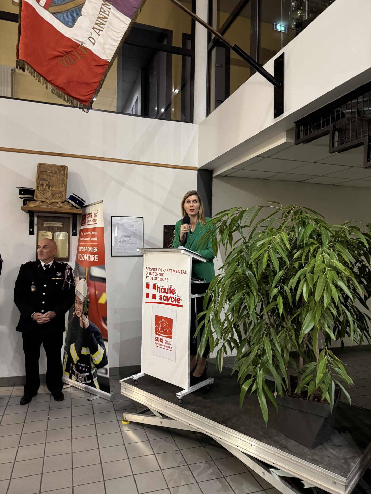 Annemasse / cérémonie de la Sainte Barbe – Virginie DUBY-MULLER